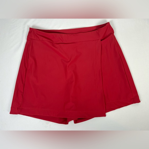 SPANX | Shorts | Spanx Sunshine Solutions Skort Golf Tennis Upf 5 Quick Dry Dark Cherry Small ...